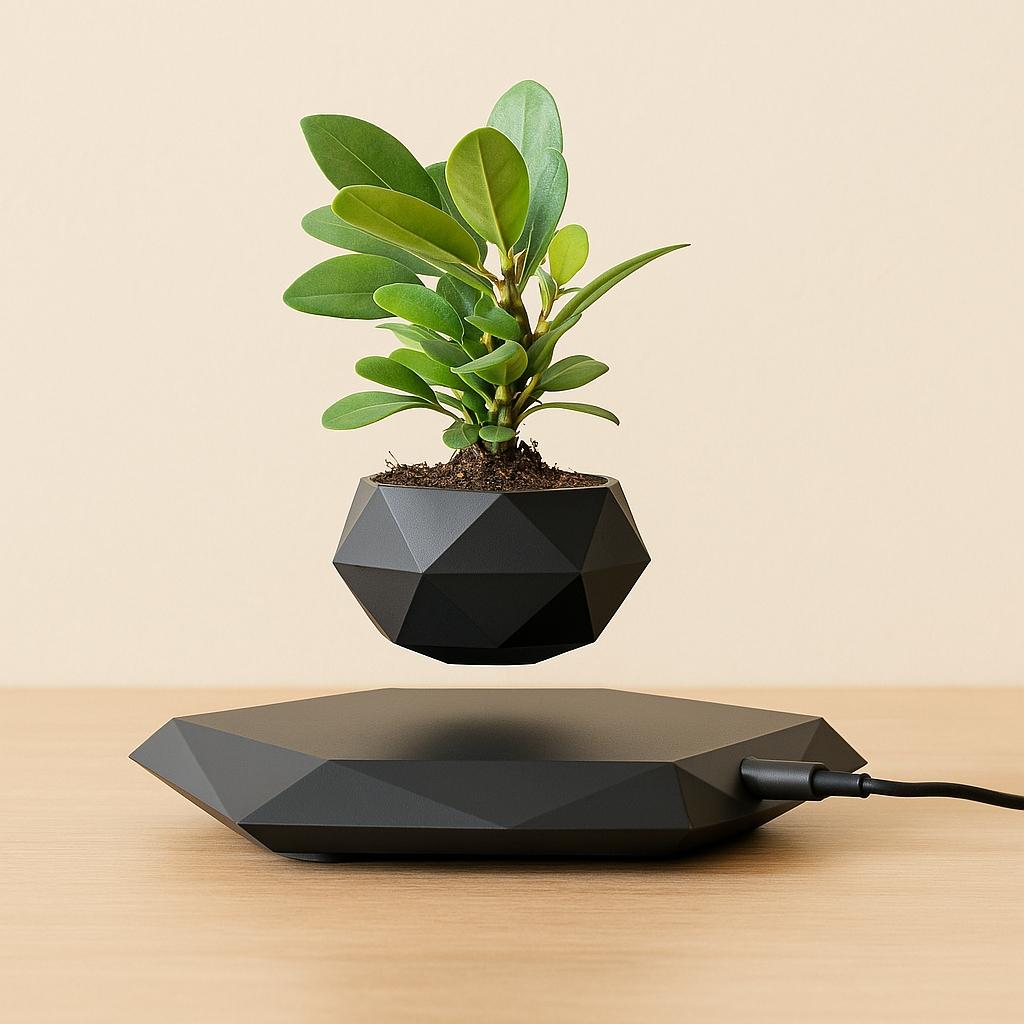 Floating Magnetic Levitating Flower Pot – Sertex